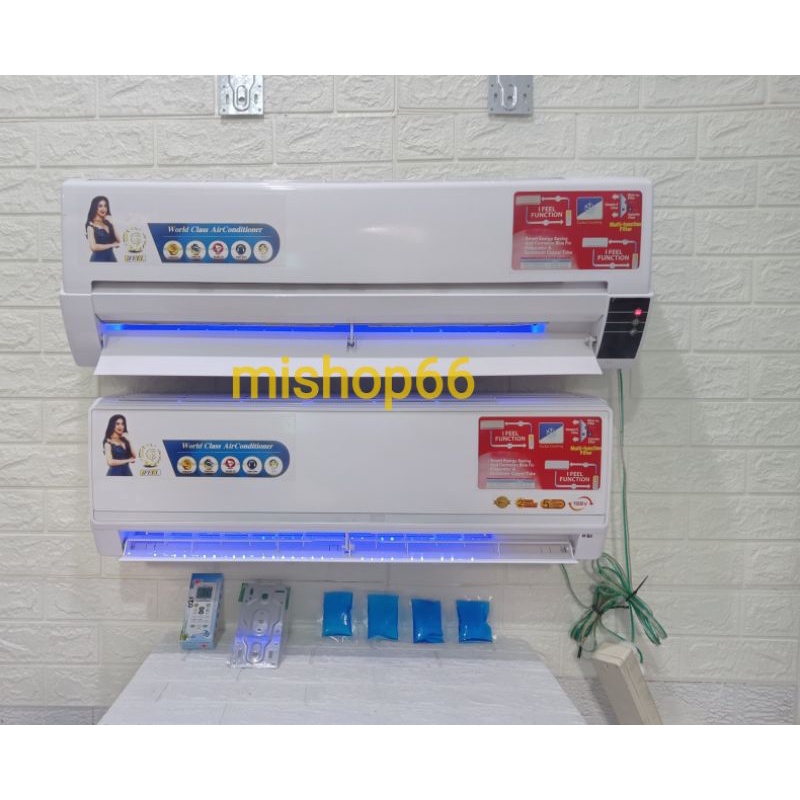 Jual kipas angin ac kipas model ac ukuran 2 pk free remot merek ...