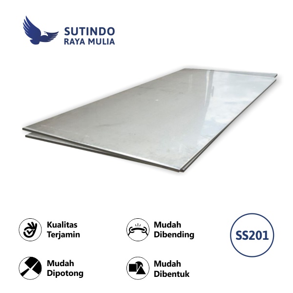 Jual Plat Stainless Steel 201 Finish 2B 1MM x 4 x 8 Feet - Sutindo ...