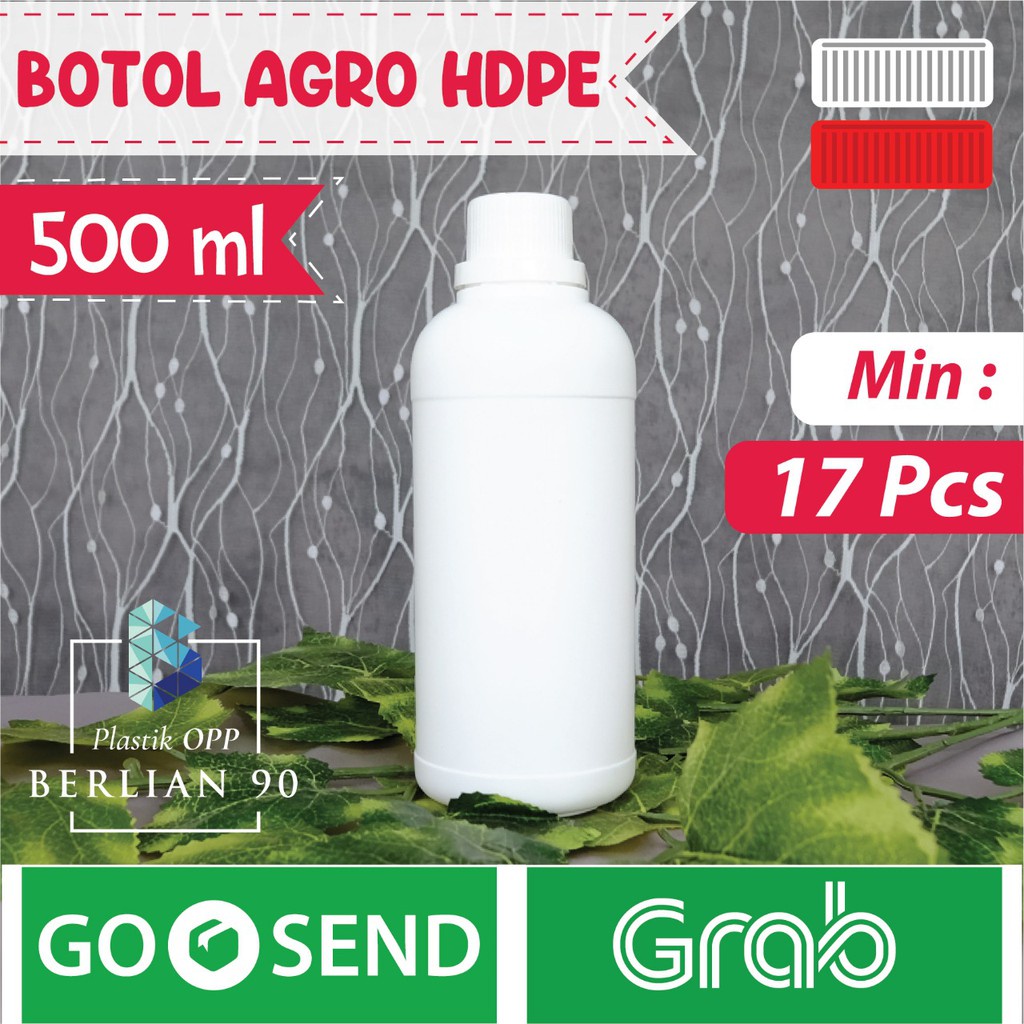 Jual Botol Plastik HDPE Agro 500 ML / Botol Plastik Pupuk / Botol Labor ...