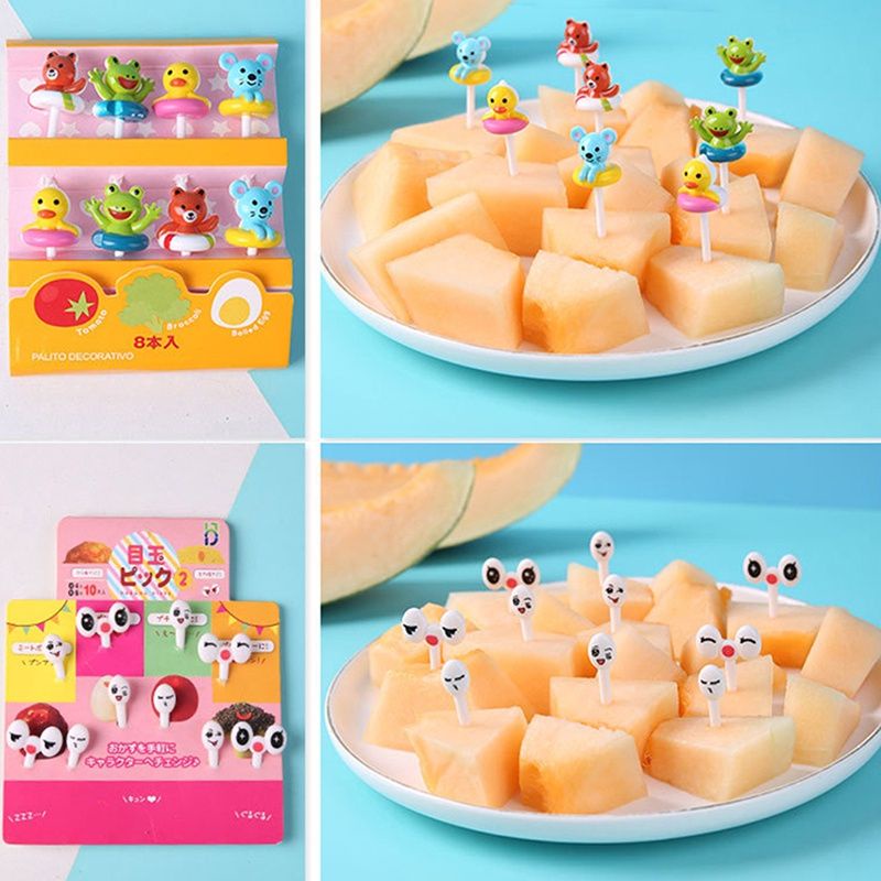 Jual Bento Food Picks / Tusukan Bento / Hiasan Bekal Anak / Garpu Bento ...
