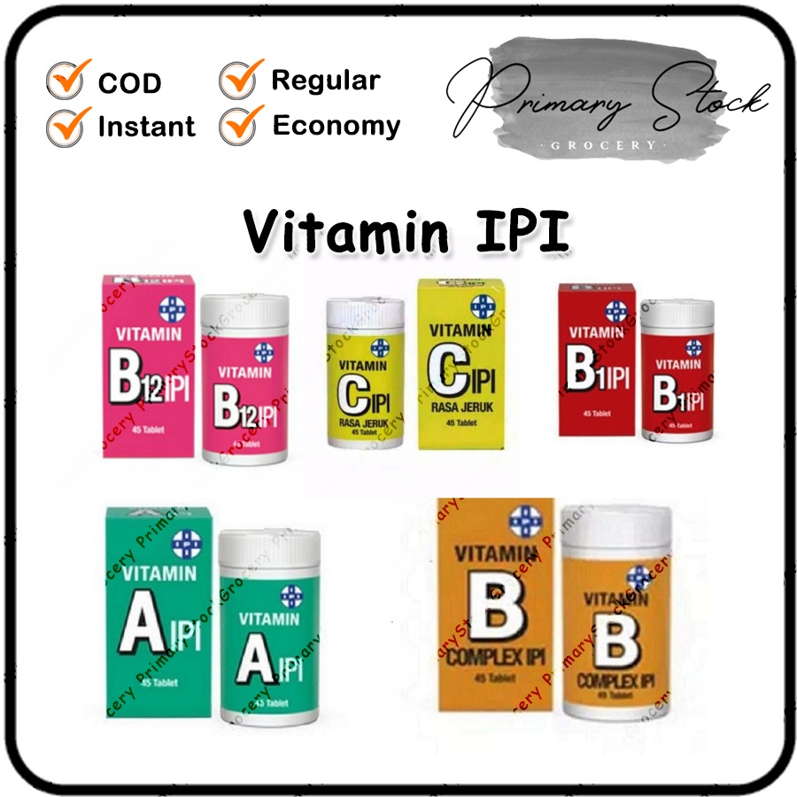 Jual Vitamin C IPI B Complex B12 komplek Daya Tahan Tubuh | Shopee ...