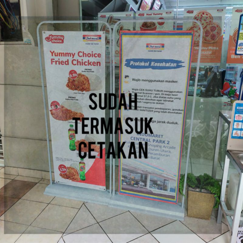 Jual Doorframe cantel 60 x 160 standing display promosi bener banner ...