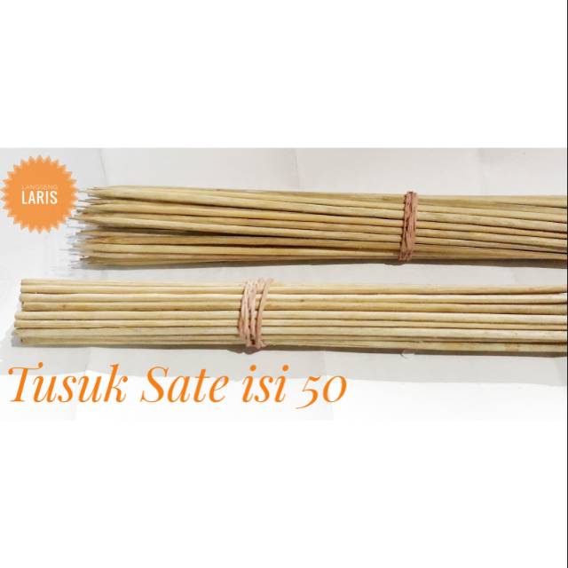 Jual Tusuk Sate Kayu isi 50 tusuk dan Arang Bakaran | Shopee Indonesia