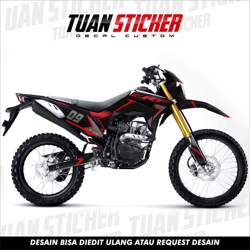 Jual Sticker Striping decal CRF 150, Decal Honda CRF, Striping crf 150 ...