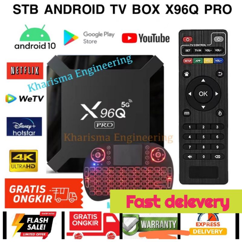Jual Android tv box X96Q Smart Box Tv Set Top Box x 96Q | Shopee Indonesia