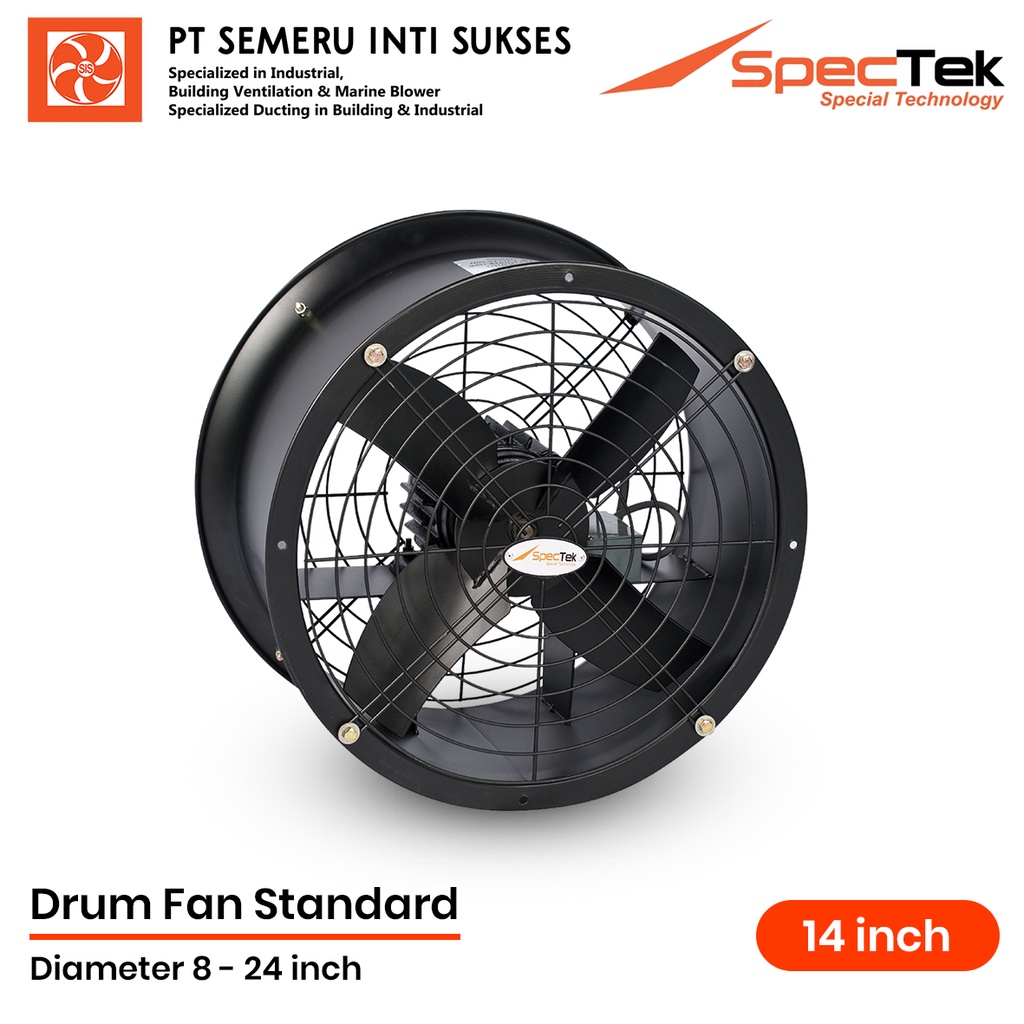 Jual Spectek Drum Fan Standard 14 inch - 350 mm | Shopee Indonesia
