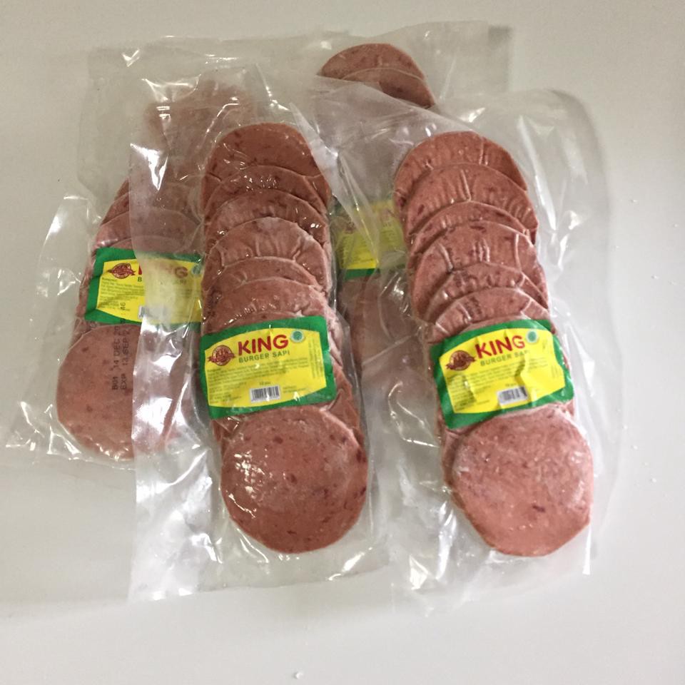 Jual DAGING SAPI BURGER ASAP BEEF BURGER KING'S 10pcs makanan beku ...