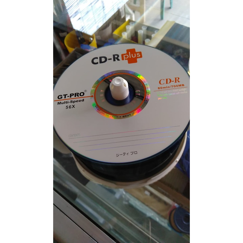 Jual GT PRO CD R PLUS 80MIN/700MB (SATUAN) | Shopee Indonesia