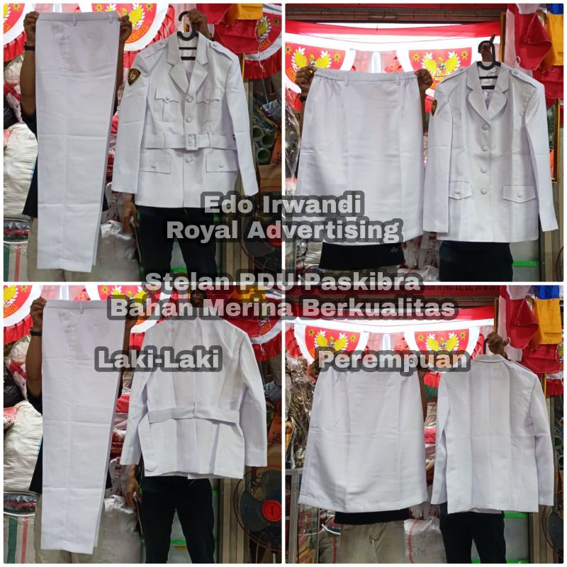 Jual Stelan Seragam PDU Paskibraka Baju dan Celana/Rok Ready Stock ...