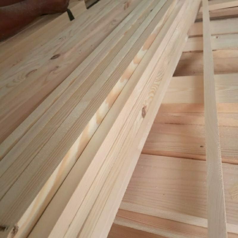 Jual kayu reng jati belanda 2x4x100 sudah amplas halus 4sisi siap pakai ...