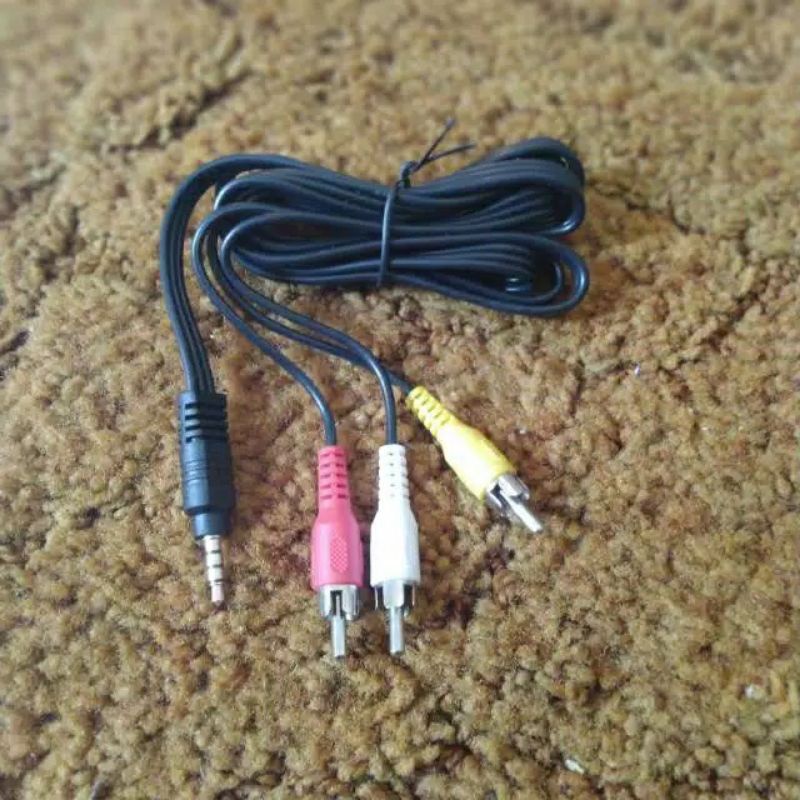 Jual Kabel AV RCA AUX 3 in 1 Audio Video STB Smart TV Box Panjang 1.5M Indonesia|Shopee Indonesia