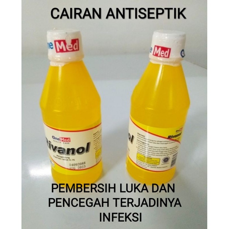 Jual RIVANOL 100ML ONE MED / PEMBERSIH LUKA / PENCEGAH INFEKSI LUKA ...