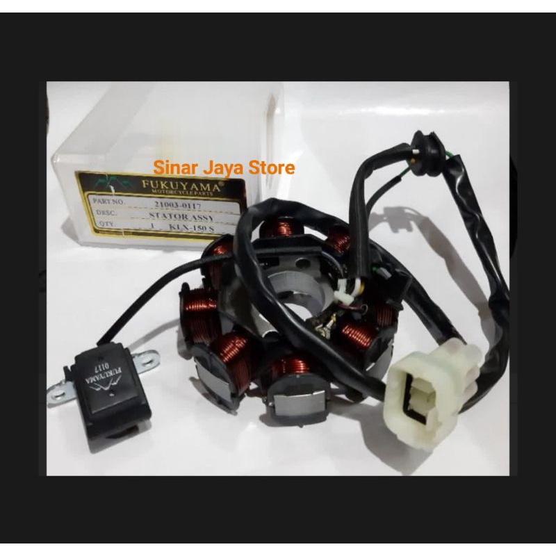 Jual Spull Komplit / Stator Assy KLX-150 + Pulser fukuyama | Shopee Indonesia