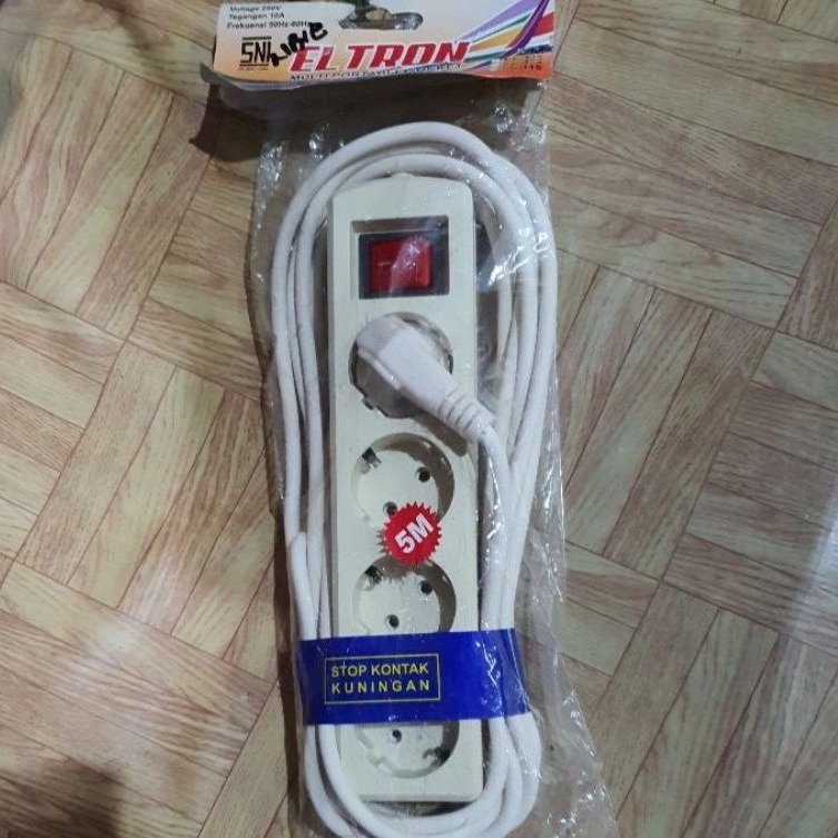 Jual terminal listrik 4 colokan 5 meter | Shopee Indonesia
