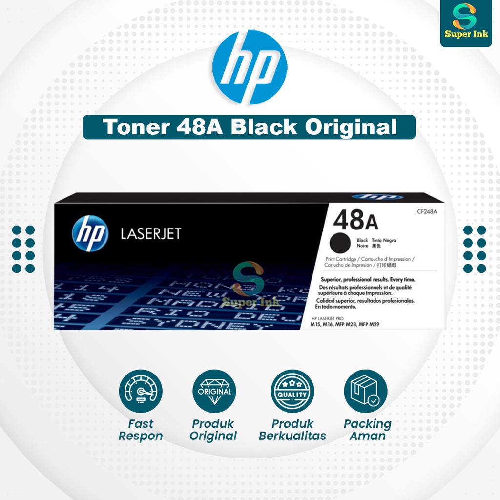 Jual Toner Printer HP Laserjet 48A Black Original (CF248A) | Shopee ...