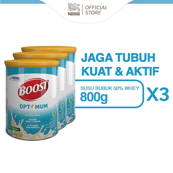 Jual Boost Optimum Susu Bubuk Kaleng 800g x3pcs | Shopee Indonesia