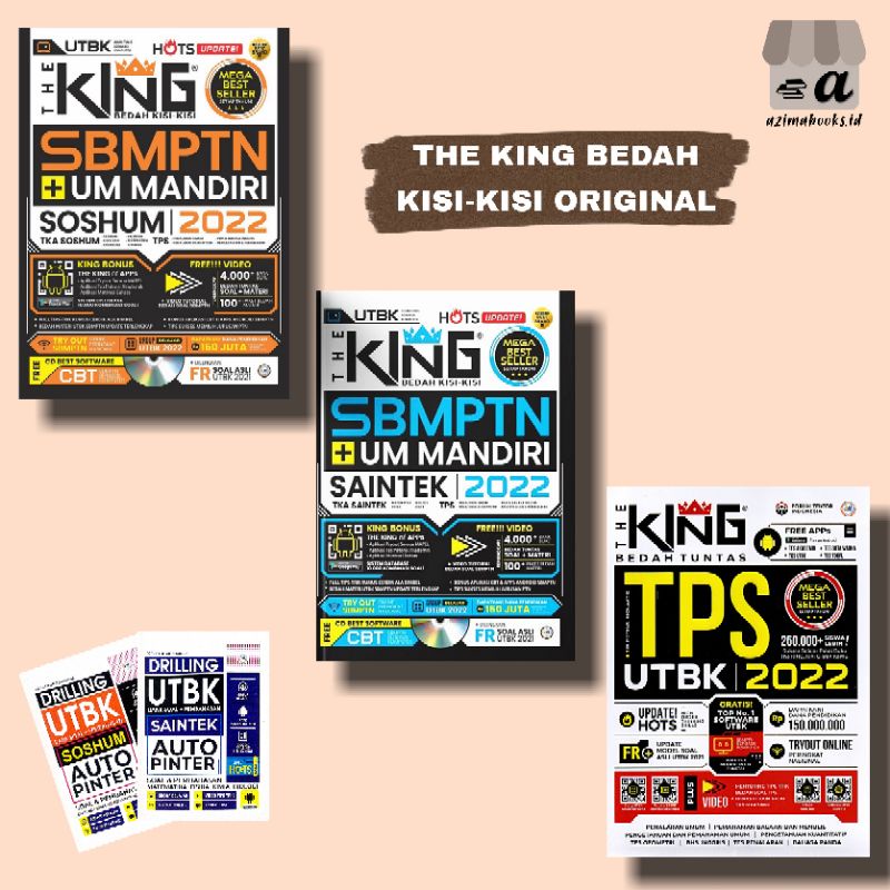 Jual BUKU THE KING BEDAH KISI KISI SBMPTN DAN UM MANDIRI SAINTEK SOSHUM TPS UTBK SBMPTN 2022 ...