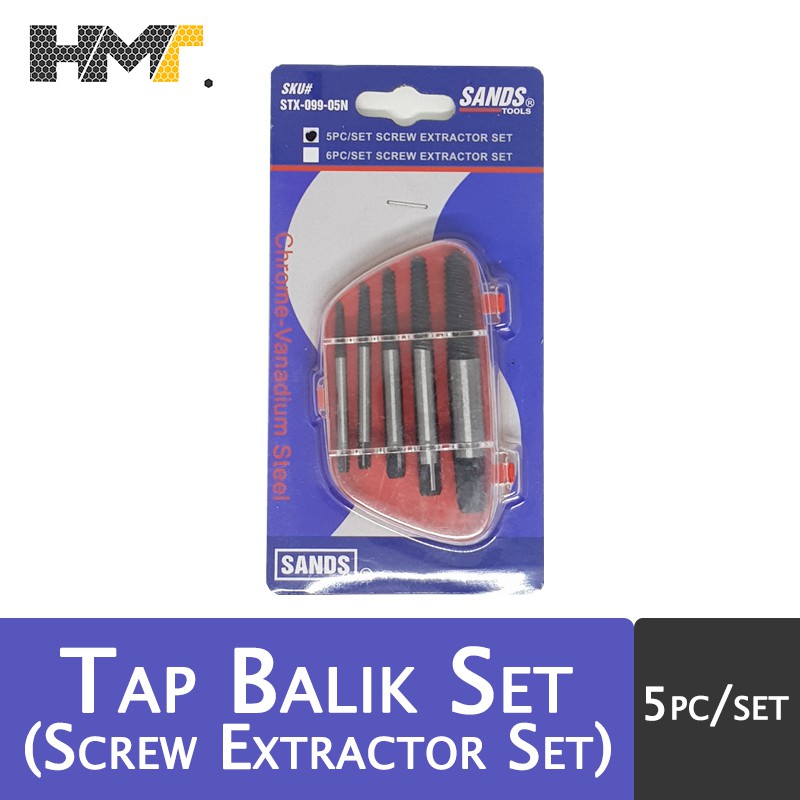 Jual Tap Balik Set / Screw Extractor Set 5pcs | Shopee Indonesia