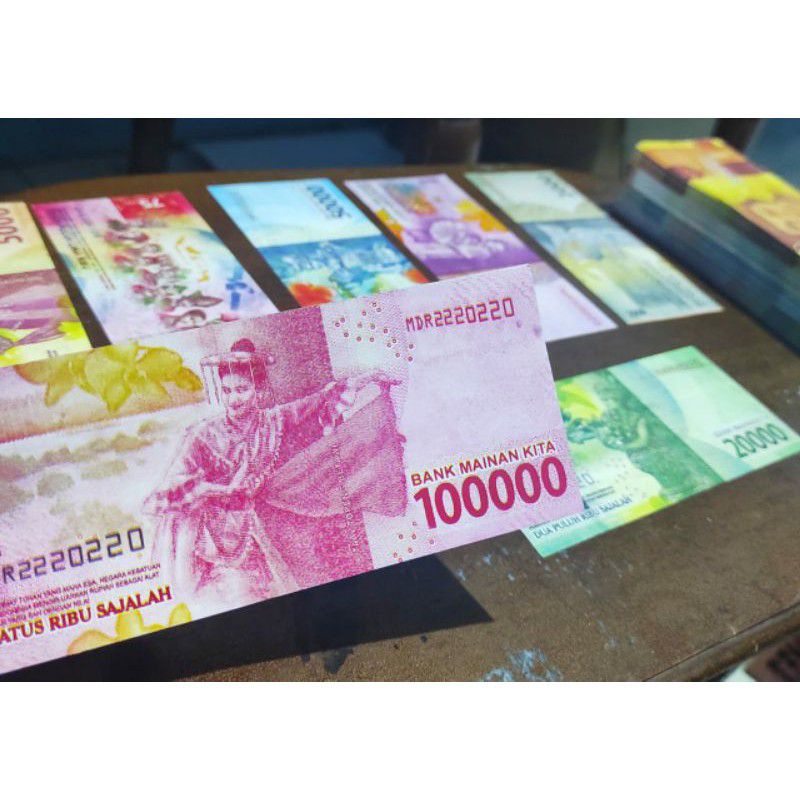 Jual UANG MAINAN / LEMBAR UANG MAINAN ASLI REPLIKA / UANG MAINAN MAHAR ...