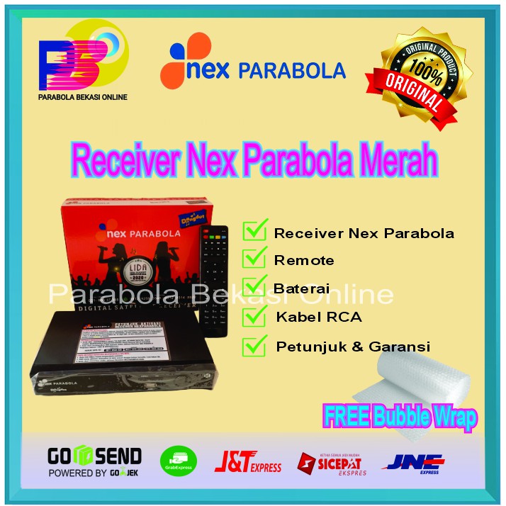 Jual Receiver Nex Parabola Merah Indonesia|Shopee Indonesia