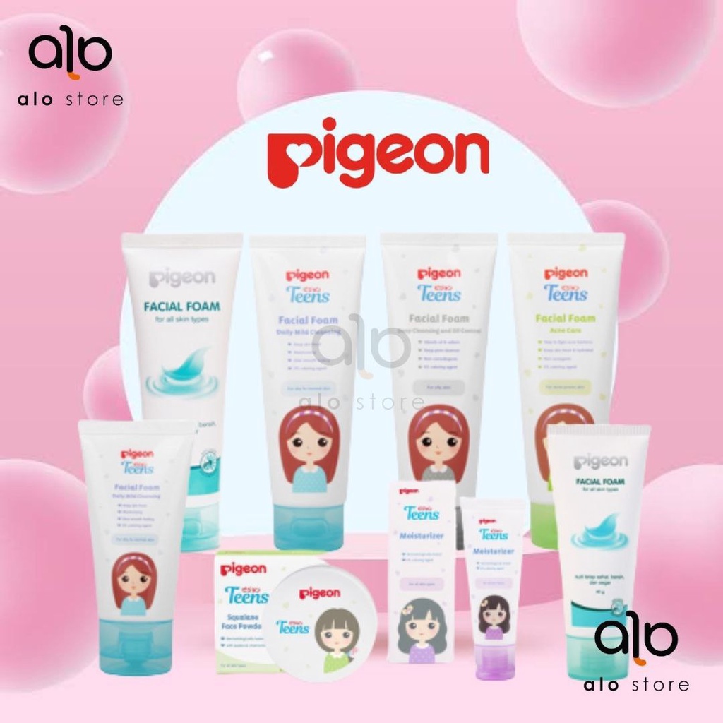 Jual PIGEON TEENS Skincare Series Moisturizer Facial Foam Mild Foam ...