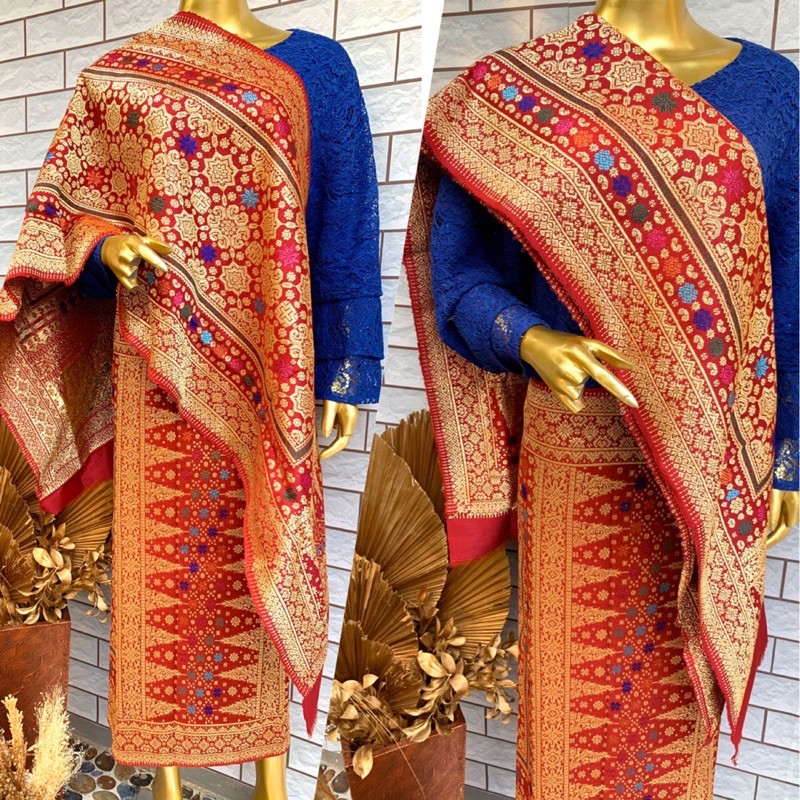 Jual SONGKET LEPUS RAKAM TULANG ORI PALEMBANG - ILHAM SONGKET TENUN TANGAN ASLI | Shopee Indonesia