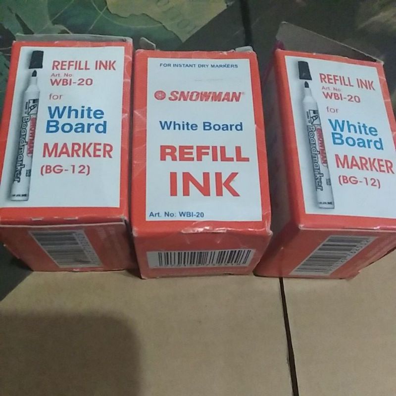 Jual Refil Snowman Refill INK white board | Shopee Indonesia
