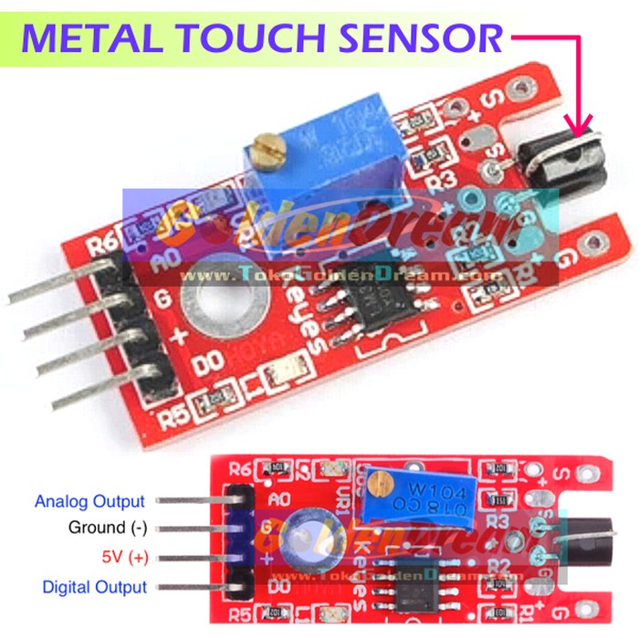 Jual Metal Touch Sensor Sentuh Logam Tangan Manusia Arduino AVR PIC ...