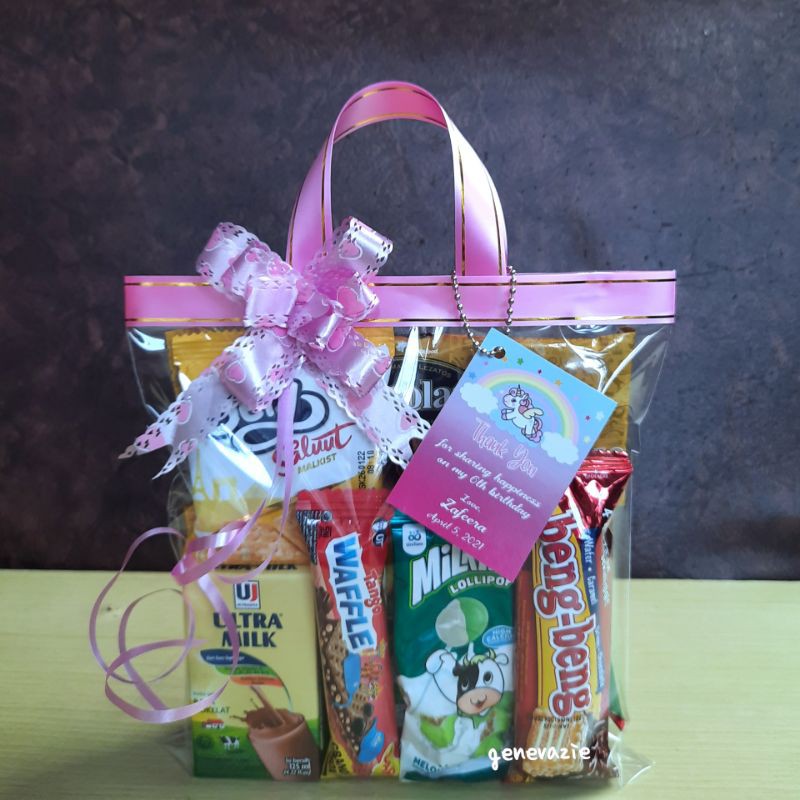 Paket snack ulang tahun plus thank card/Bingkisan ultah/Goodie bag ...