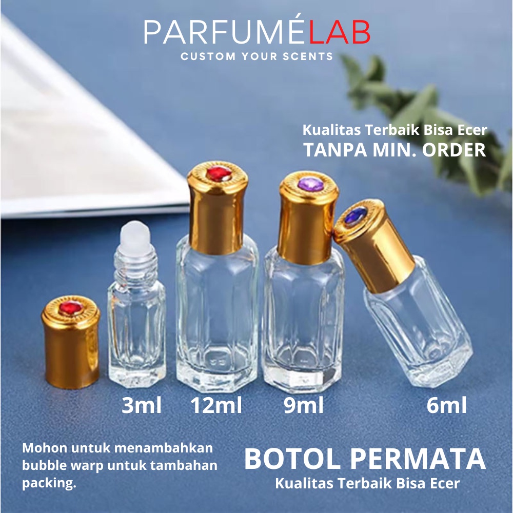 Jual BOTOL BIBIT ROLL ON PERMATA ECER / Botol Roll On Tola Mahkota ...