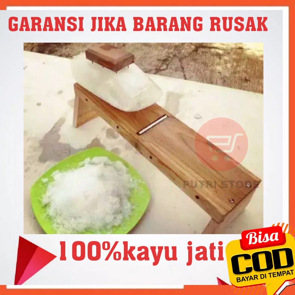 Jual Alat Serut ES/ Serutan ES Batu (SATU SET) KAYU JATI Serutan Es ...