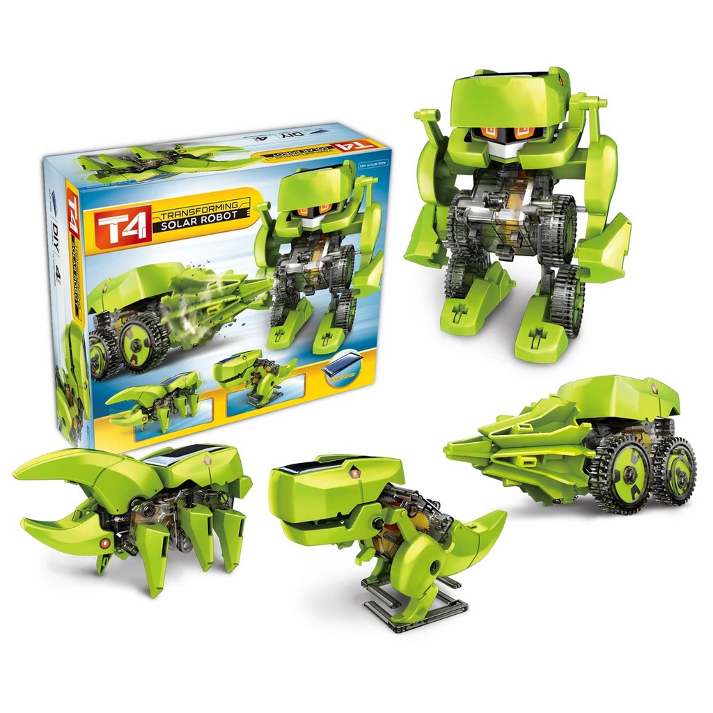 Jual MAINAN Anak Laki Laki - ROBOT 4 in 1 Transforming Solar Robot ...