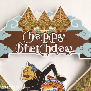 Jual Wayang Cake Topper Birthday Decorations Indonesia|Shopee Indonesia