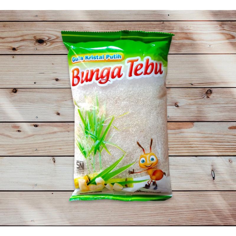 Jual Gula pasir kemasan 500gr/gula pasir 1/2kg bunga tebu | Shopee ...