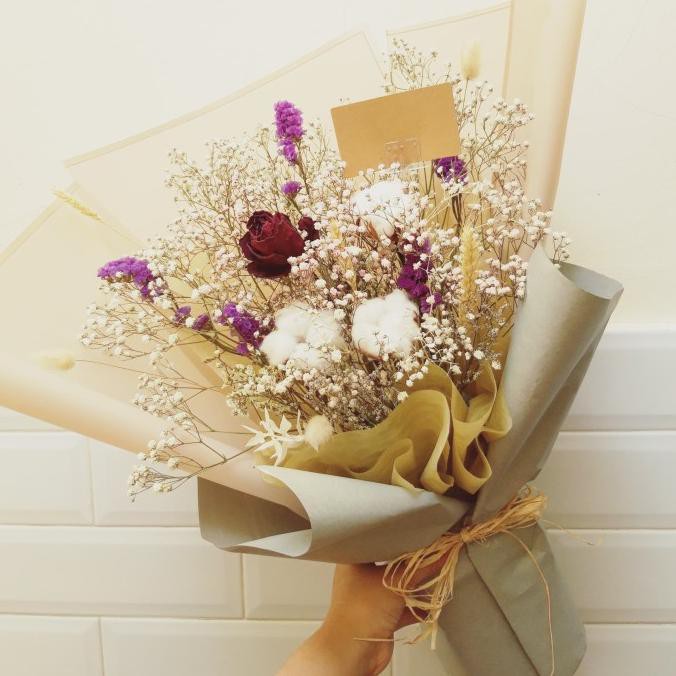 Jual DRIED FLOWER BOUQUET | BUKET BUNGA KERING | SUMMER RUSTIC T60M ...