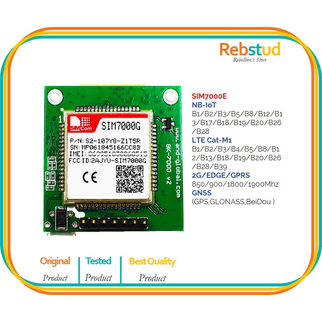 NB IoT GSM LTE CAT M Module SIM7000G global-Band LTE SIM7000G | Shopee ...