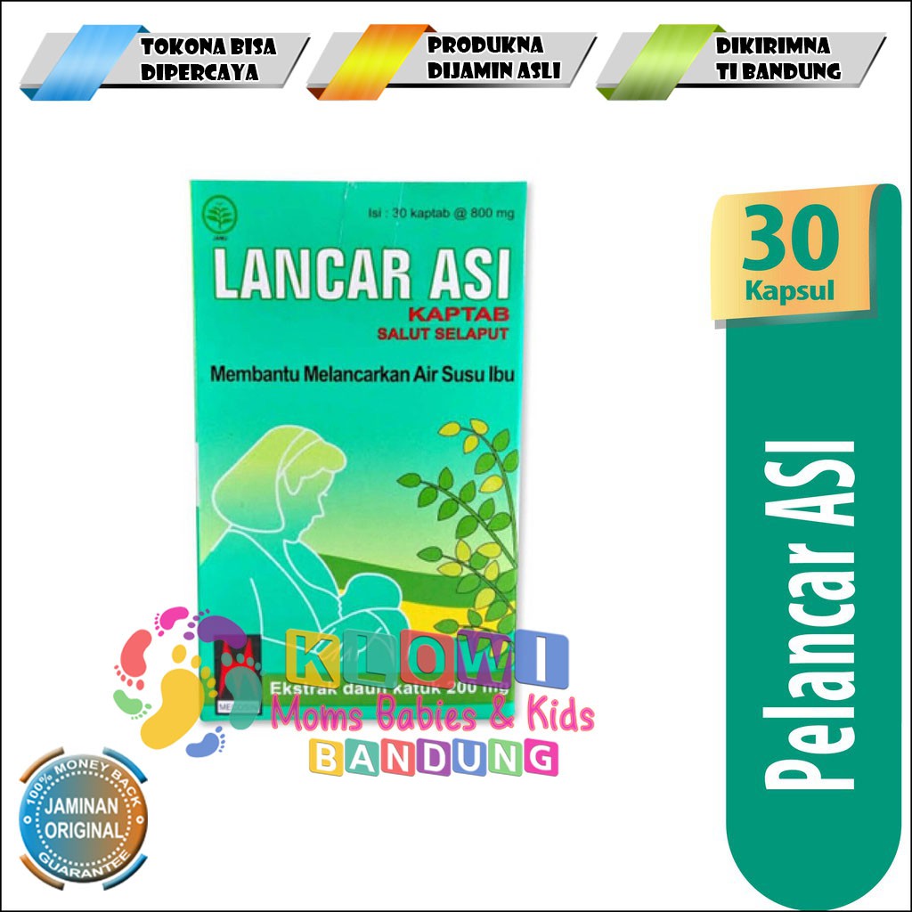 Jual Lancar ASI 200 Mg 30 Kapsul (Pelancar ASI dari ekstrak Daun Katuk) | Shopee Indonesia