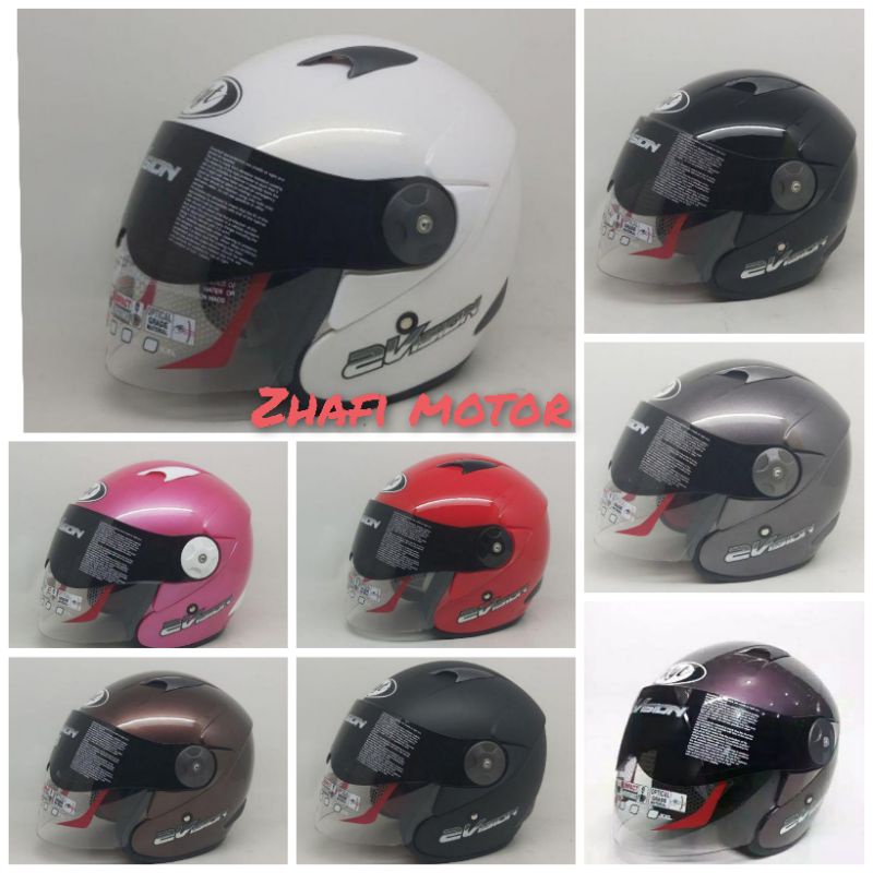 Jual Helm kyt 2 vision solid double visor original | Shopee Indonesia