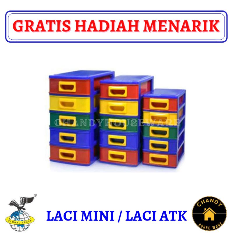 Jual LACI MINI / LEMARI MINI / CONTAINER MINI GLOBAL EAGLE SUSUN 3 4 5 ...