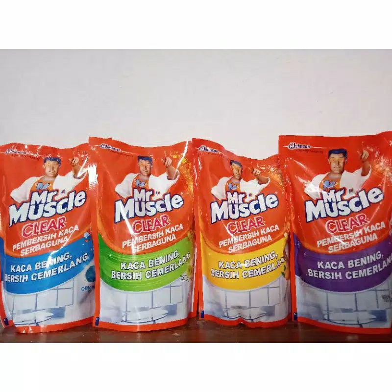 Jual Mr. Muscle Clear Glass Liquid / Pembersih kaca pouch | Shopee ...