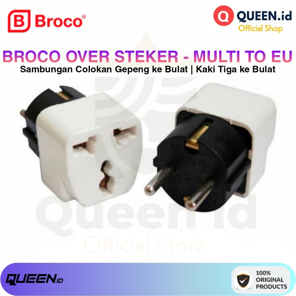 Jual BROCO OVER STEKER Universal 13910 - Colokan Sambungan Listrik ...
