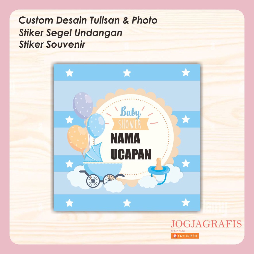 Jual Undangan Kartu Ucapan Syukuran / Undangan Besekan / Kartu ucapan ...