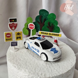 Jual Topper Mobil Polisi Hiasan Kue Tema Lalu Lintas Police Car ...