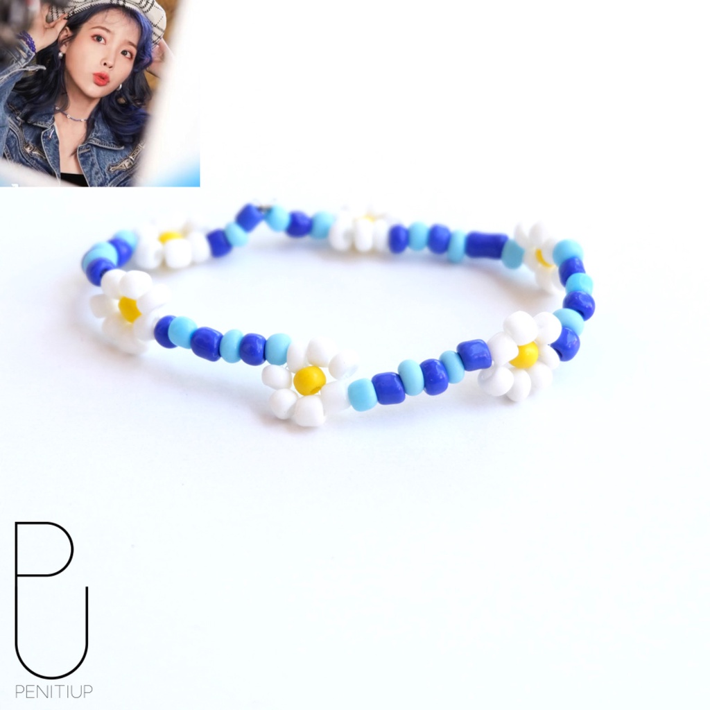 Jual IU Lee Ji eun Bracelet Kpop Idol beads Inspiration - Gelang Manik ...