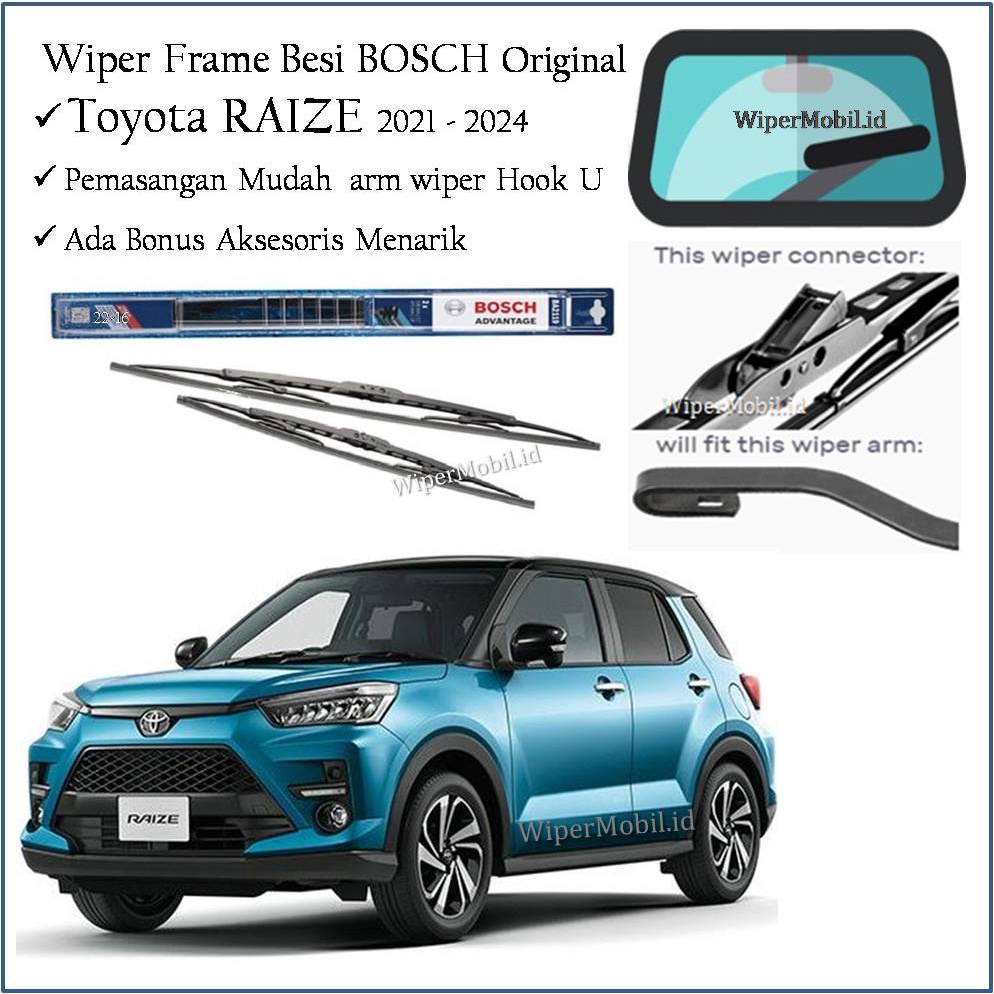 Jual Wiper Frame Besi Bosch Toyota Raize Rocky 2021 2022 2023 2024