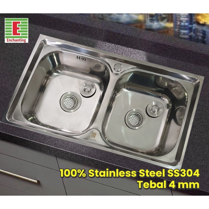 Jual Kitchen Sink / Bak Cuci Piring Stainless Europe Enchanting E1075 ...