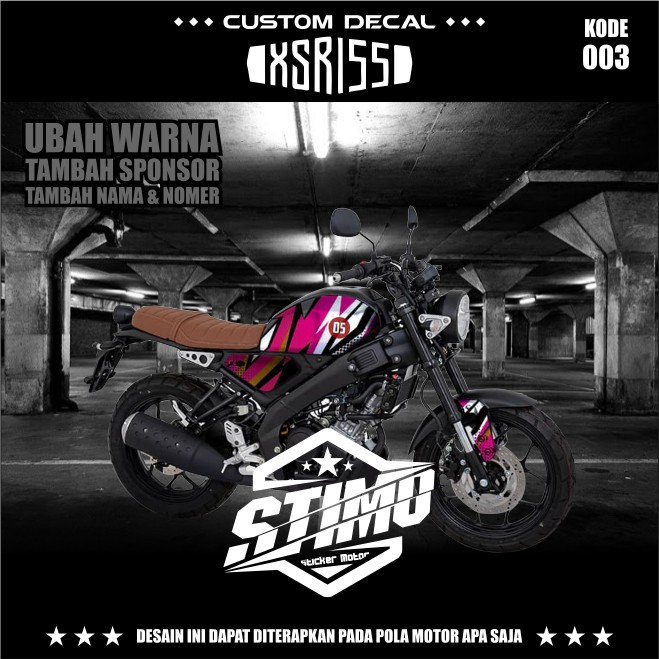 Jual DECAL STIKER MOTOR YAMAHA XSR 155 Katalog 001 - 009 DESAIN DEKAL ...