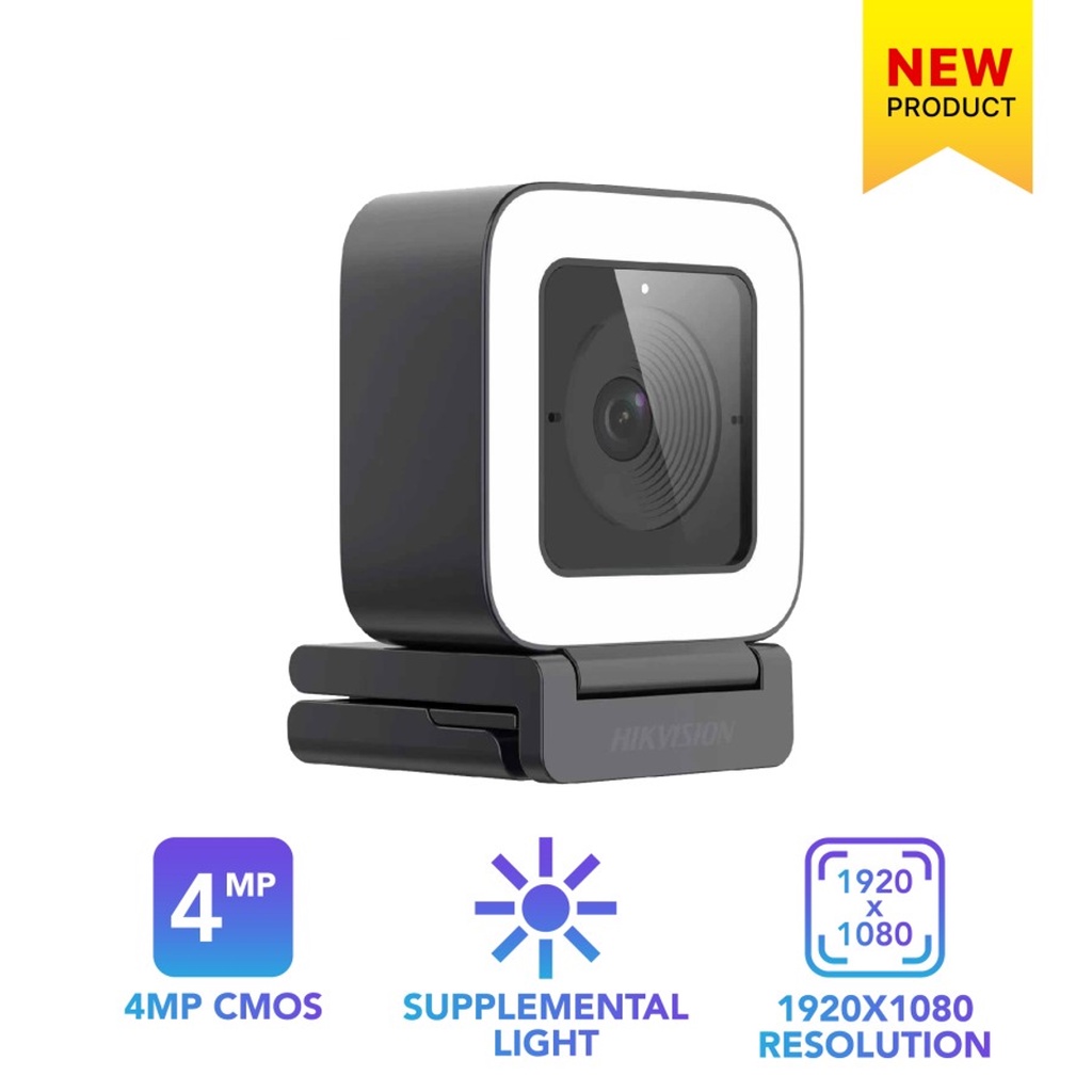 Jual Webcam CCTV Camera Live Stream DS-UL4 4MP Black HIKVISION | Shopee ...