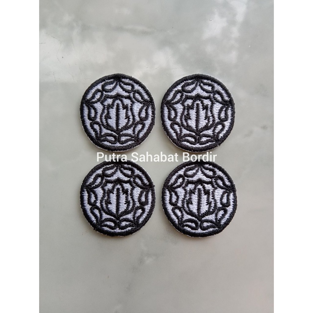 Jual Patch | Logo Bordir Monogram Satpam Hitam Putih (Pasang) | Shopee ...