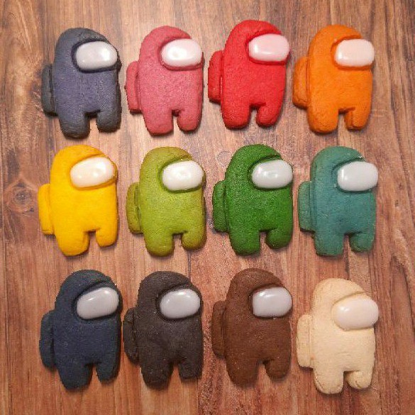 Jual Among Us: Russian Roulette! Handmade Butter Cookies Rainbow Kue ...